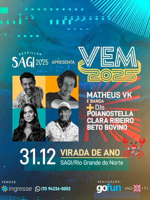 Vem 2025 - Réveillon Sagi em Baía Formosa - Evento ON